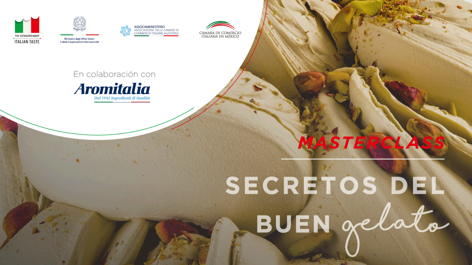 Masterclass “Secretos del buen gelato” - Sabor a Italia MX